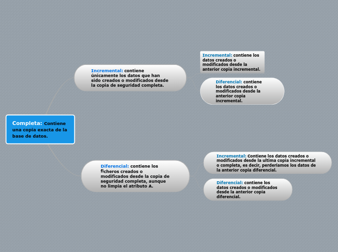 Completa: Contiene una copia exacta de la ...- Mind Map