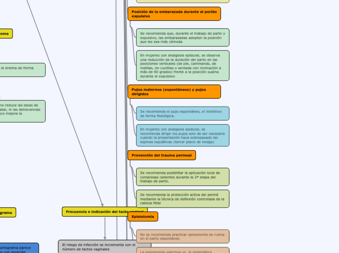 INTERVENCIONES DE ENFERMERIA EN EL PARTO S...- Mind Map
