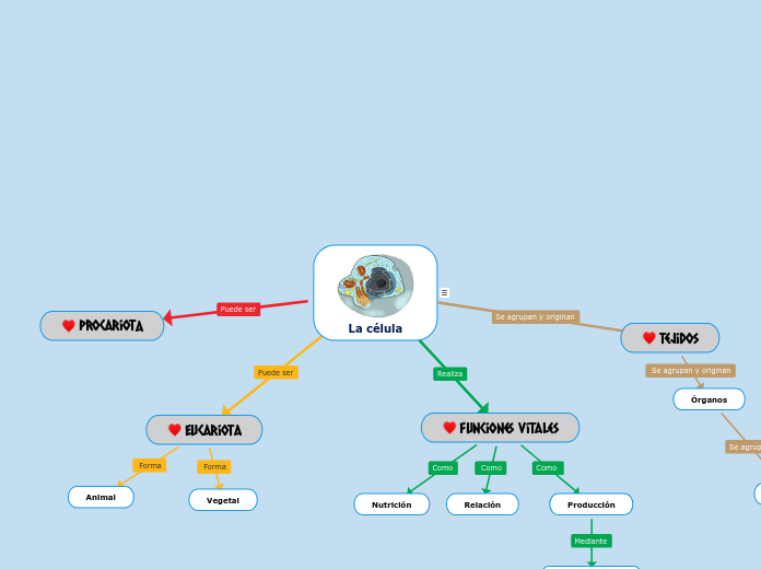 La célula - Mind Map