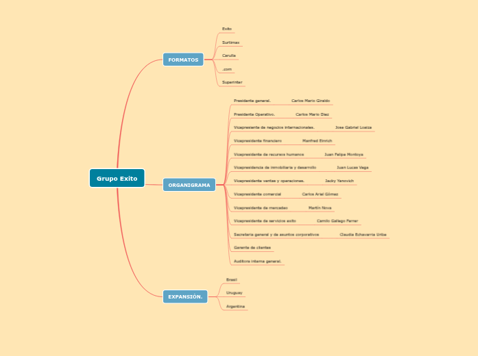 Grupo Exito - Mind Map