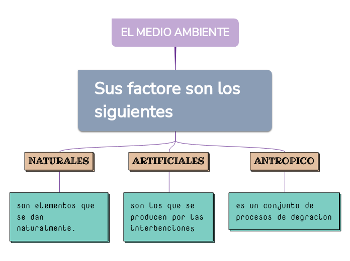 EL MEDIO AMBIENTE - Mind Map