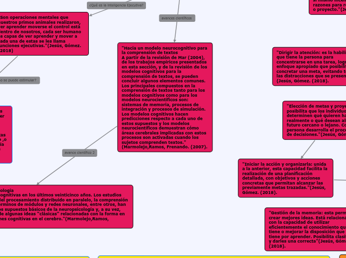 MAPA FUNCIONES EJECUTIVAS - Mind Map