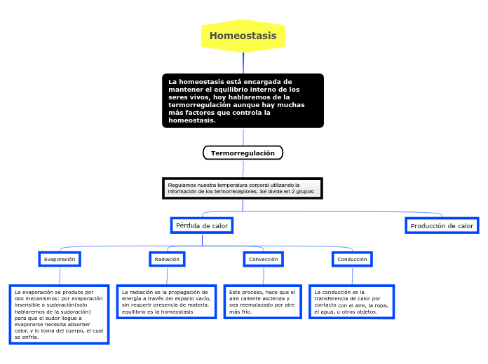 Homeostasis - Mind Map