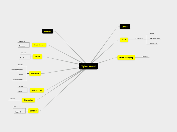 Digital footprint - Mind Map