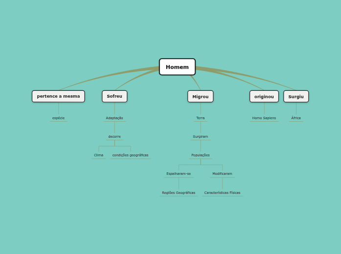 Homem - Mind Map