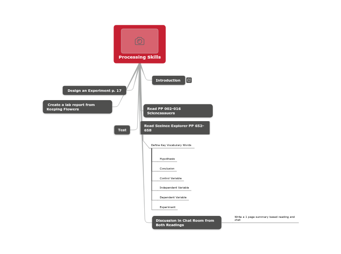 Processing Skills - Mind Map