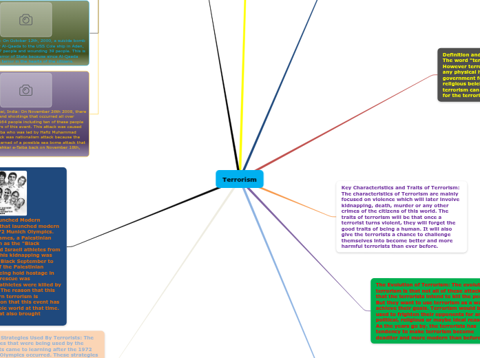 Terrorism - Mind Map
