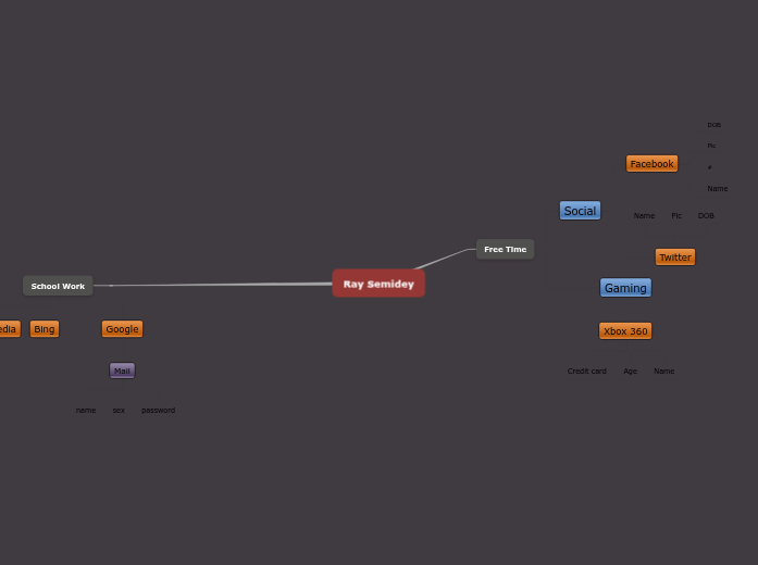 Digital Footprint Project - Mind Map