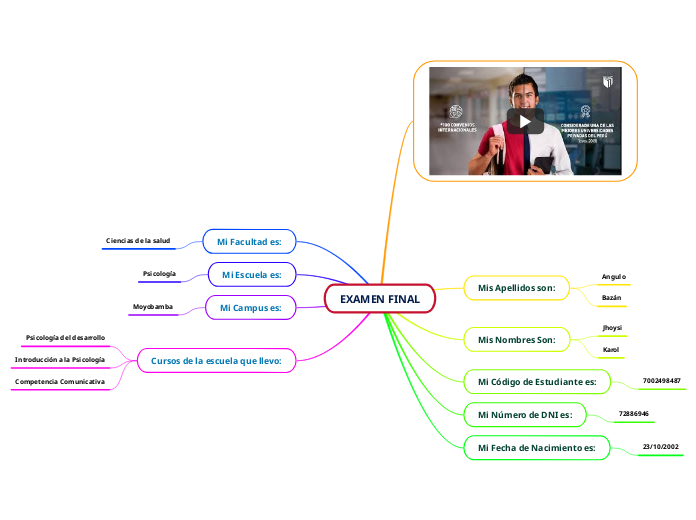 EXAMEN FINAL - Mind Map