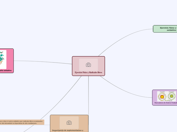 Ejercicio Físico y Radicales libres - Mind Map