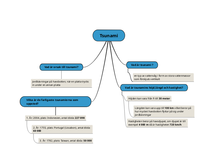 Tsunami - Mind Map