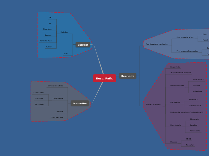 Resp. Path. - Mind Map