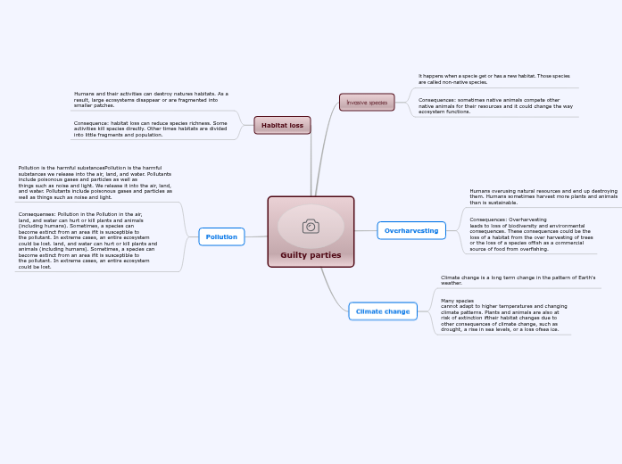 Guilty parties - Mind Map