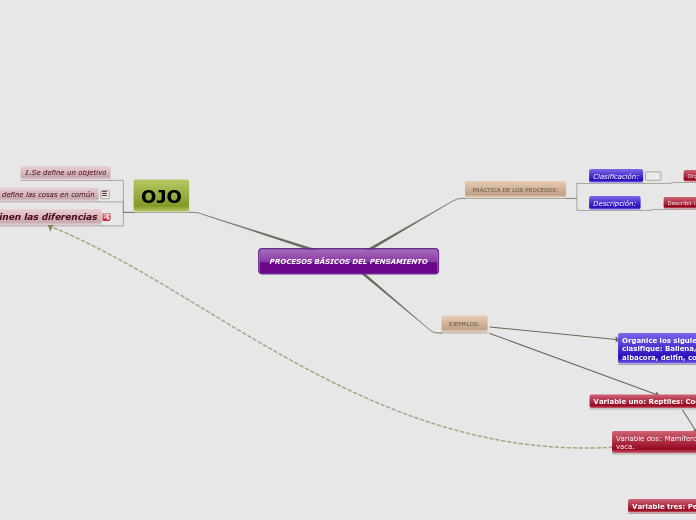 PROCESOS BÁSICOS DEL PENSAMIENTO - Mind Map