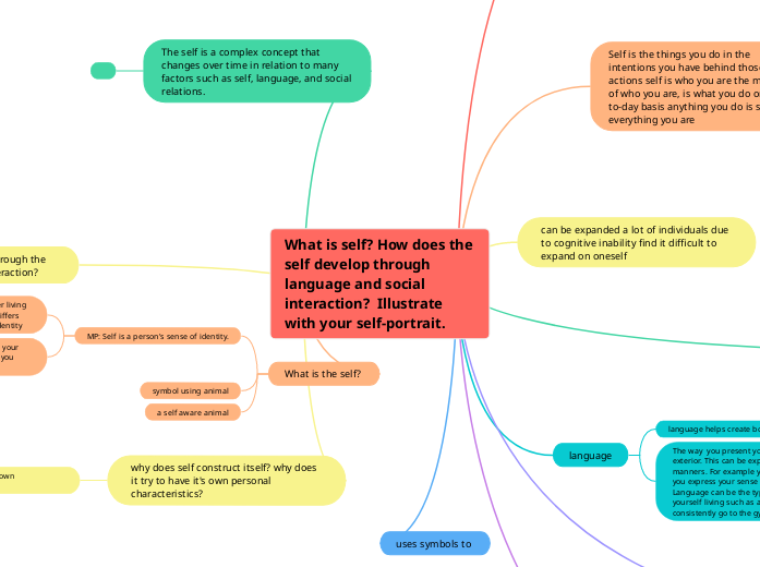 What is self? - Mind Map