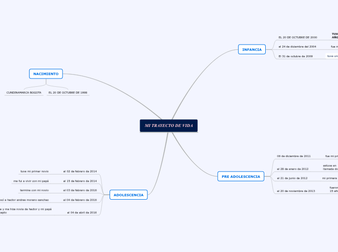 mi vida - Mind Map