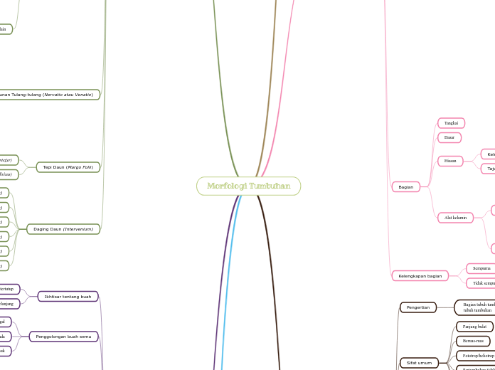 Morfologi Tumbuhan - Mind Map