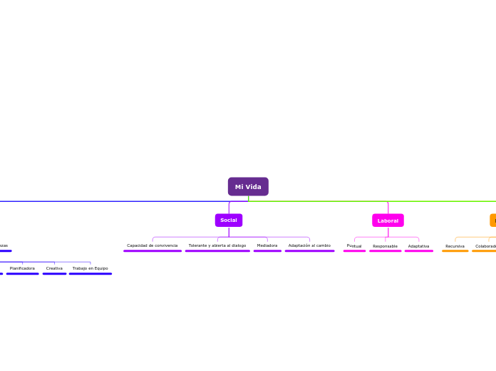 Mi Vida - Mind Map