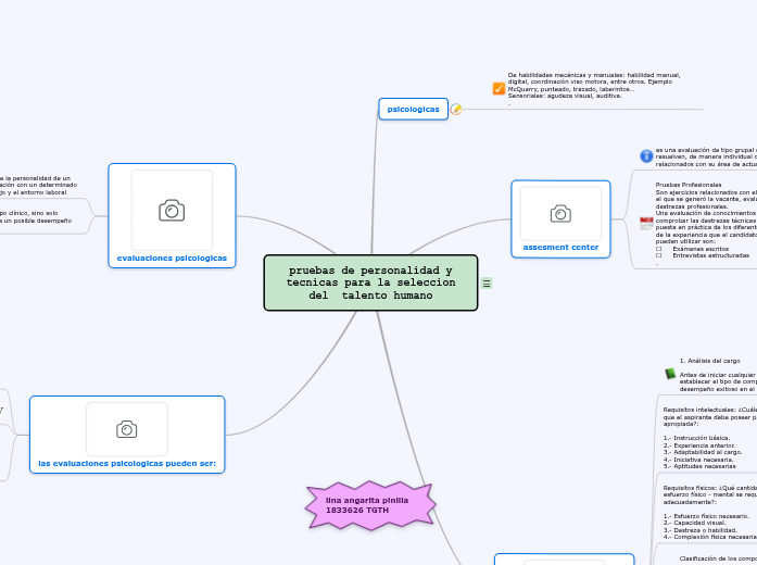 pruebas de personalidad y tecnicas para la...- Mind Map