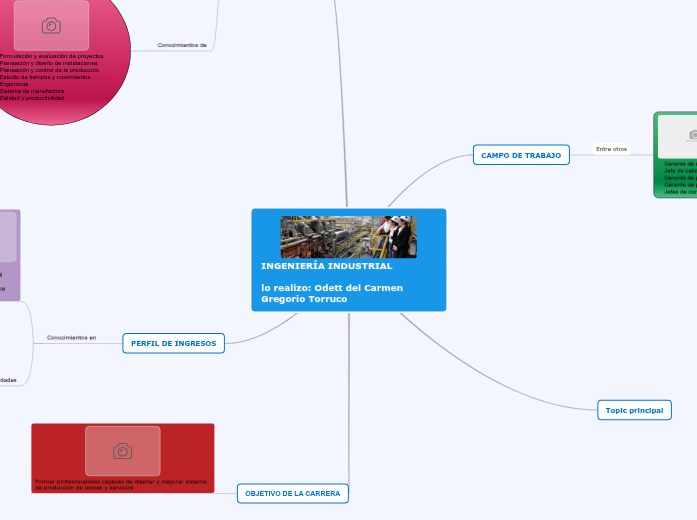 INGENIERIA INDUSTRIAL - Mind Map