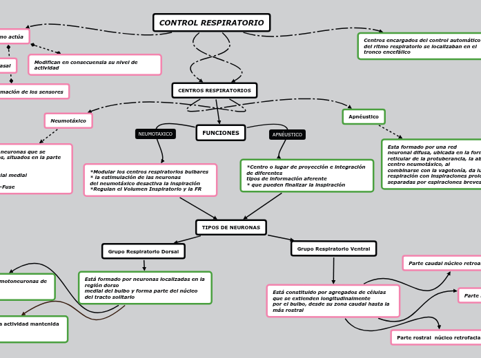 CONTROL RESPIRATORIO - Mind Map
