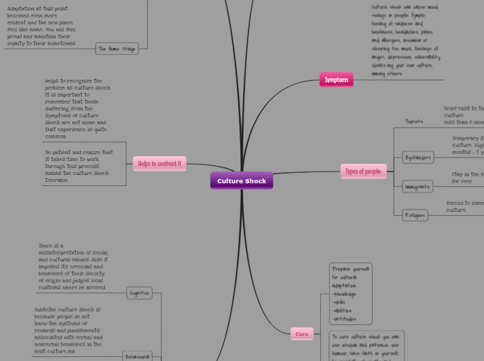 Culture Shock - Mind Map