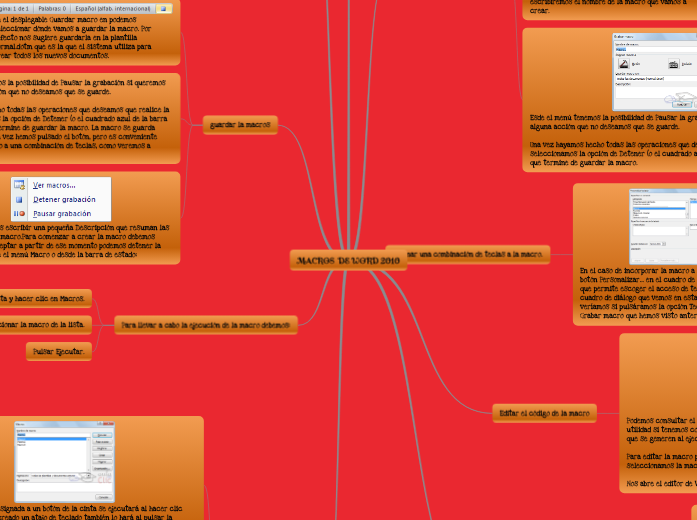MACROS DE WORD 2010 - Concept Map