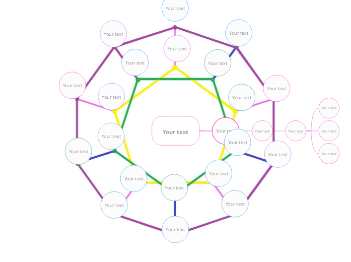 Colorful Wheel - Mind Map