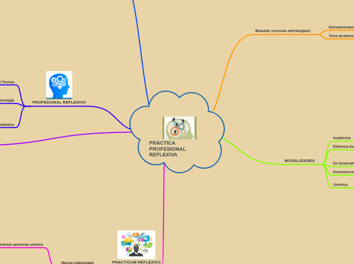 PRÁCTICA PROFESIONAL REFLEXIVA - Mind Map
