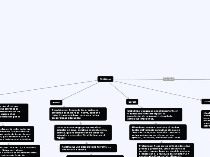 Proteinas - Mind Map