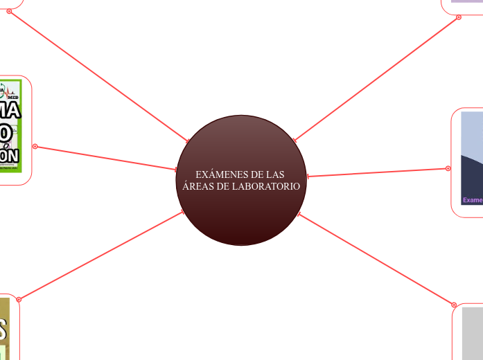 EXÁMENES DE LAS ÁREAS DE LABORATORIO - Mind Map