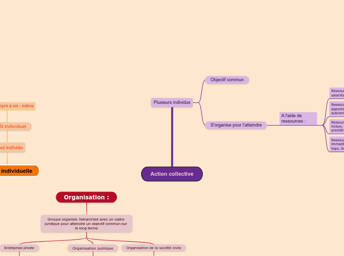 Action collective - Mind Map