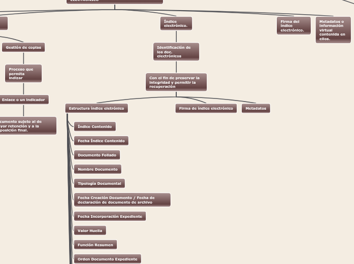 EXPEDIENTE ELECTRÓNICO - Mind Map