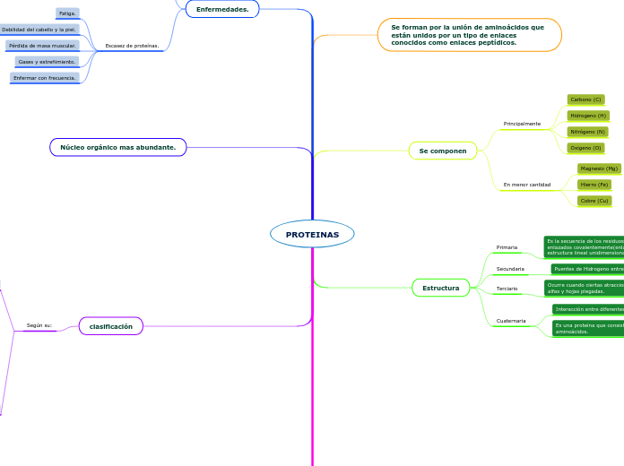 PROTEINAS - Mind Map
