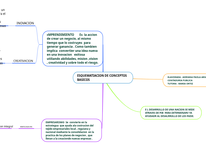 ESQUEMATIACION DE CONCEPTOS BASICOS - Mind Map