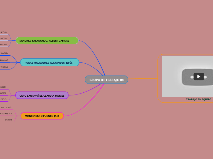 GRUPO DE TRABAJO 08 - Mind Map