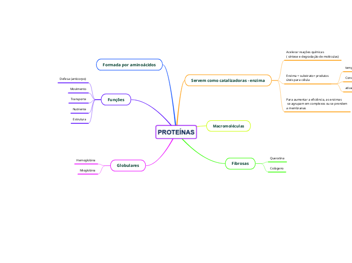 PROTEÍNAS - Mind Map