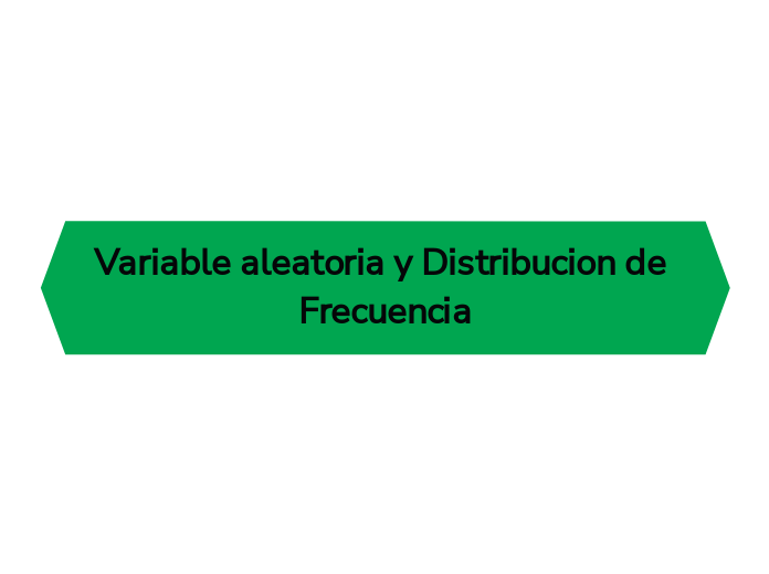 Variable aleatoria y Distribucion de Frec...- Mind Map