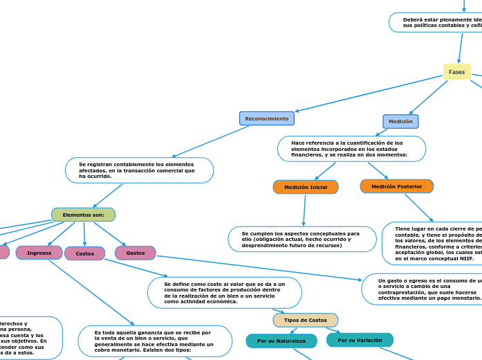 FASES DEL PROCESO CONTABLE EN LA ORGANIZAC...- Mind Map