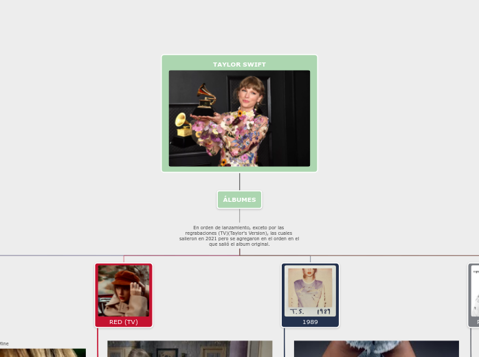 TAYLOR SWIFT - Mind Map