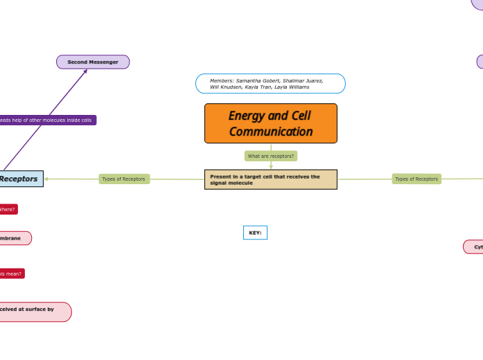 Energy and Cell Communication - Mind Map