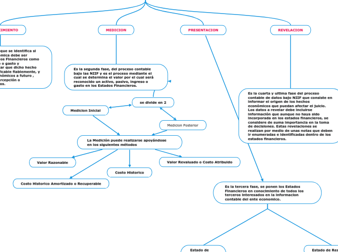FASES DEL PROCESO CONTABLE - Mind Map