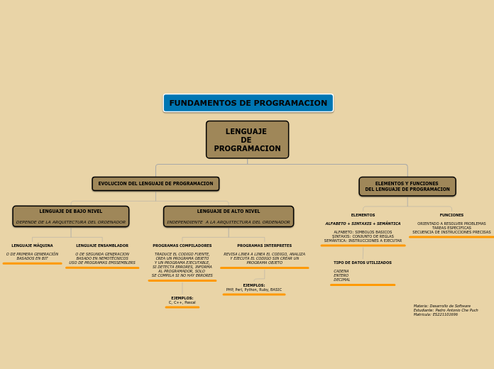 Lenguaje De Programacion Mind Map 5260