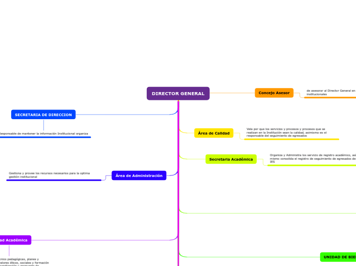 DIRECTOR GENERAL - Mind Map