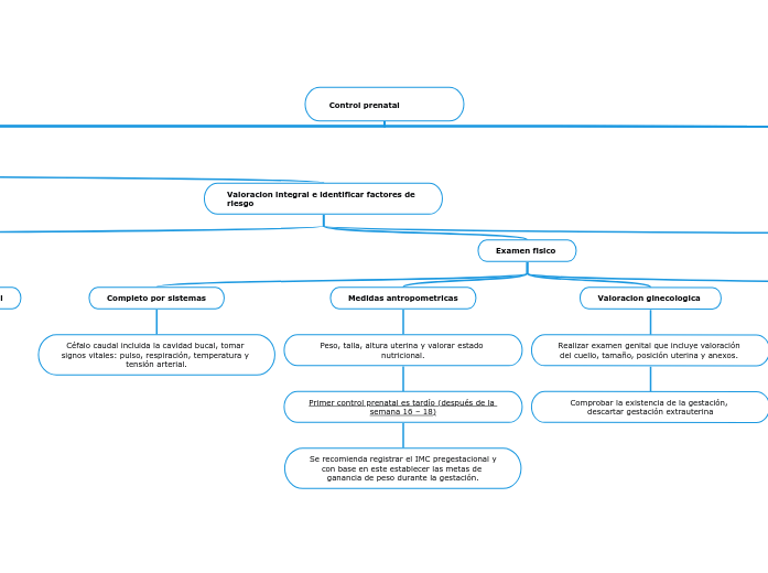 Control prenatal - Mind Map