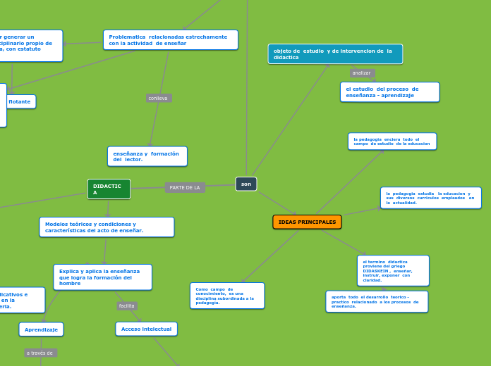 MAPA CONCEPTUAL DE DIDACTICA - Mind Map