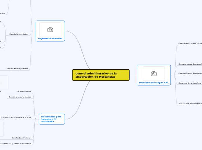 Control Administrativo de la Importación d...- Mind Map
