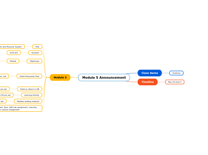 Module 5 Announcement - Mind Map