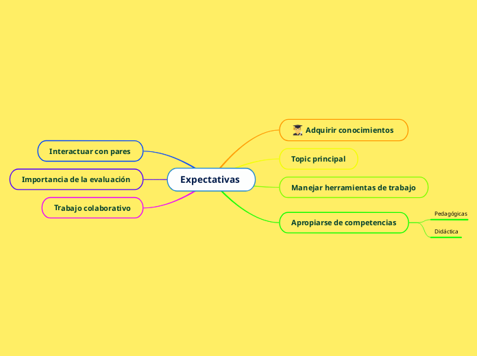 Expectativas - Mind Map