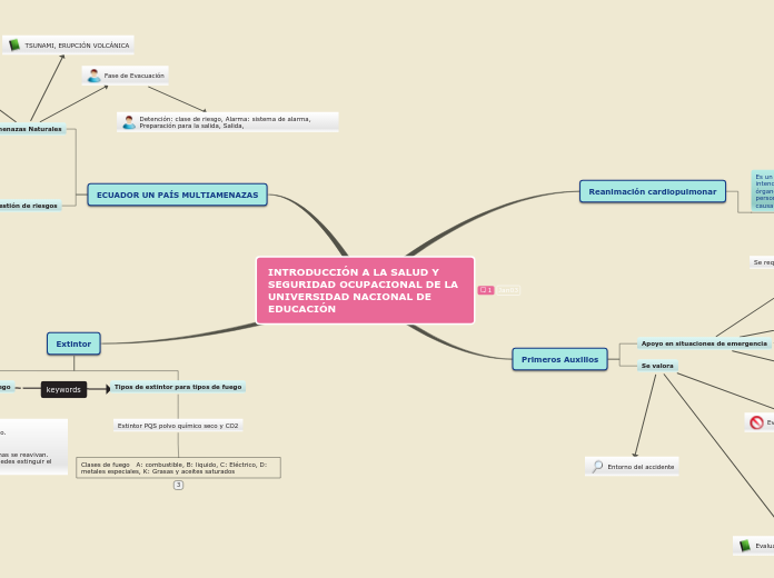 INTRODUCCIÓN A LA SALUD Y SEGURIDAD OCUPAC...- Mind Map